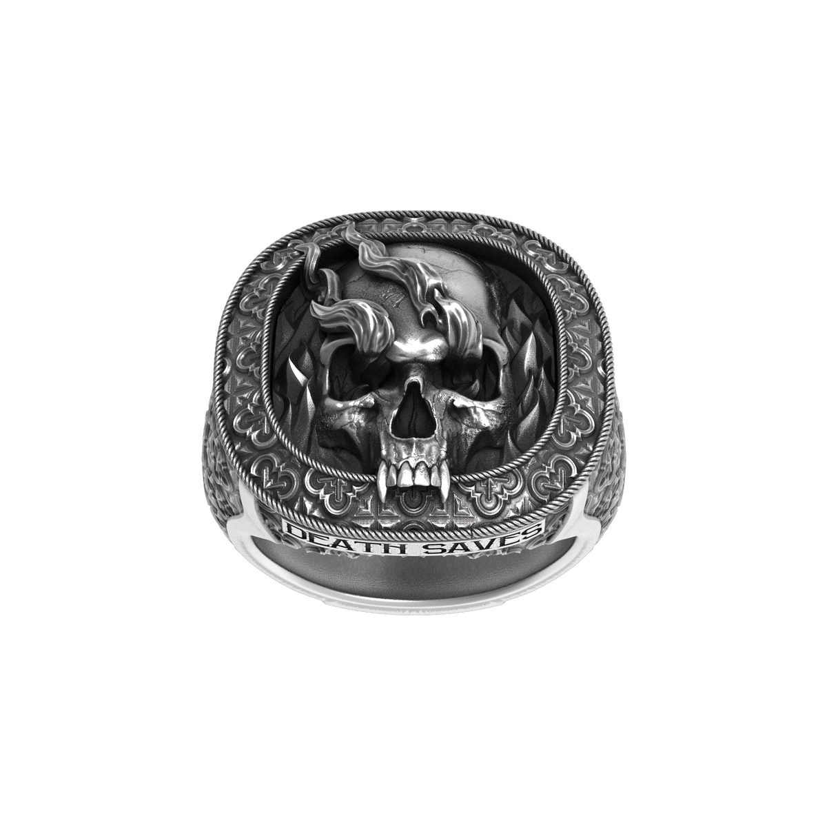Smoking Skull Signet Ring – DEATH SAVES