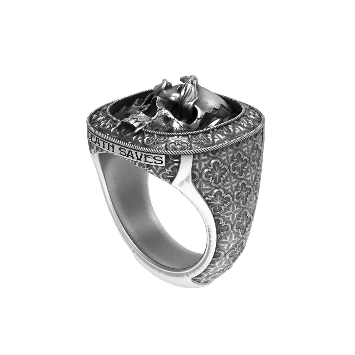 Smoking Skull Signet Ring – DEATH SAVES